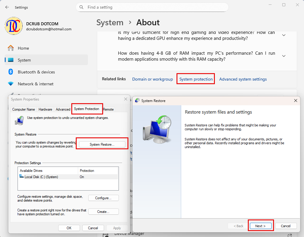 วิธีสร้าง System Restore Point บน Windows 11 พร้อมวิธี Restore กลับ ...
